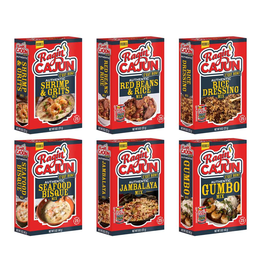 Ragin' Cajun "DINNER PARTY OF 6" Variety Pack – Ragin' Cajun and Cajun ...