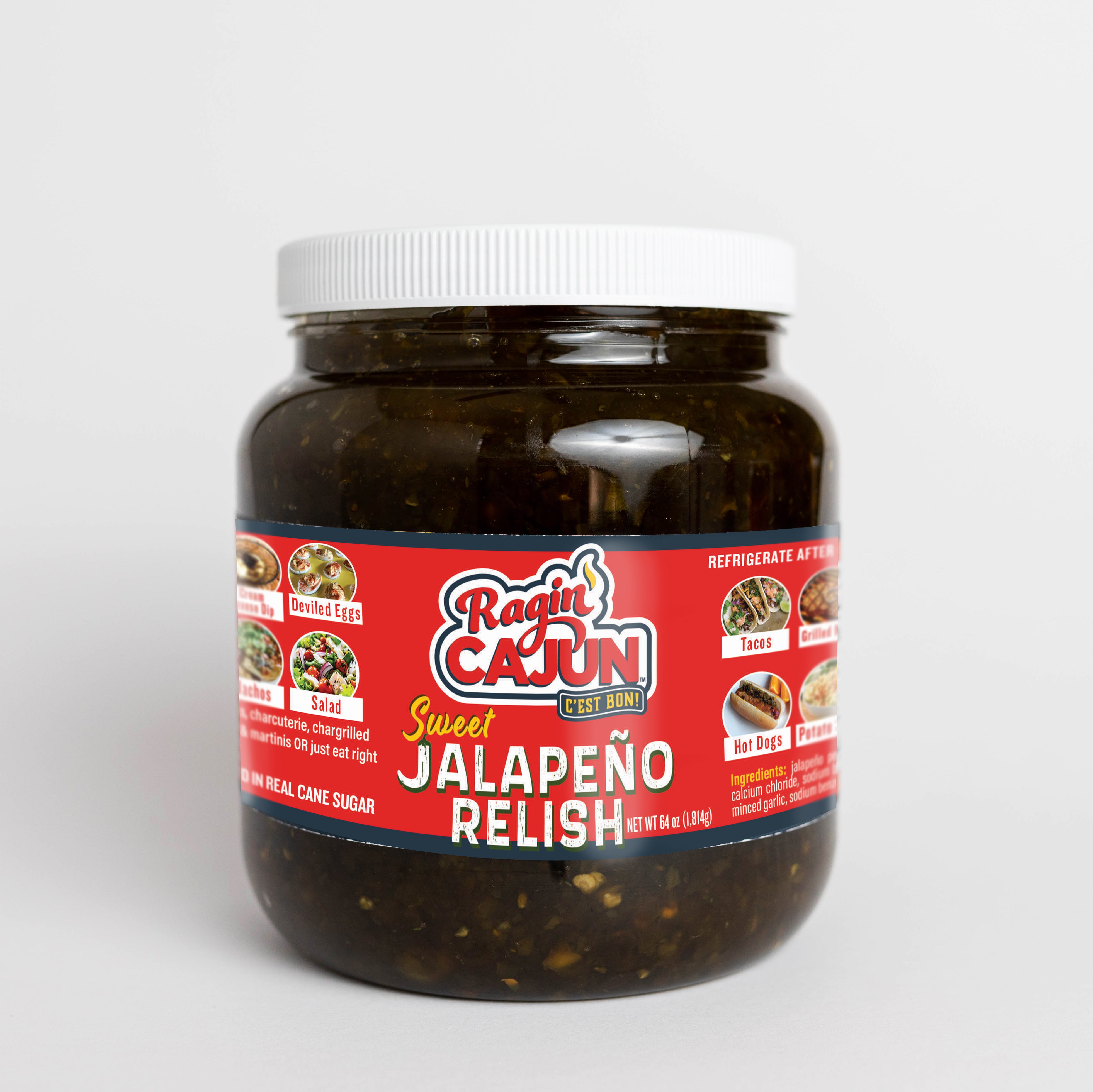 Ragin Cajun Jalapeno Relish 64oz | Ragin Cajun – Ragin' Cajun and Cajun ...